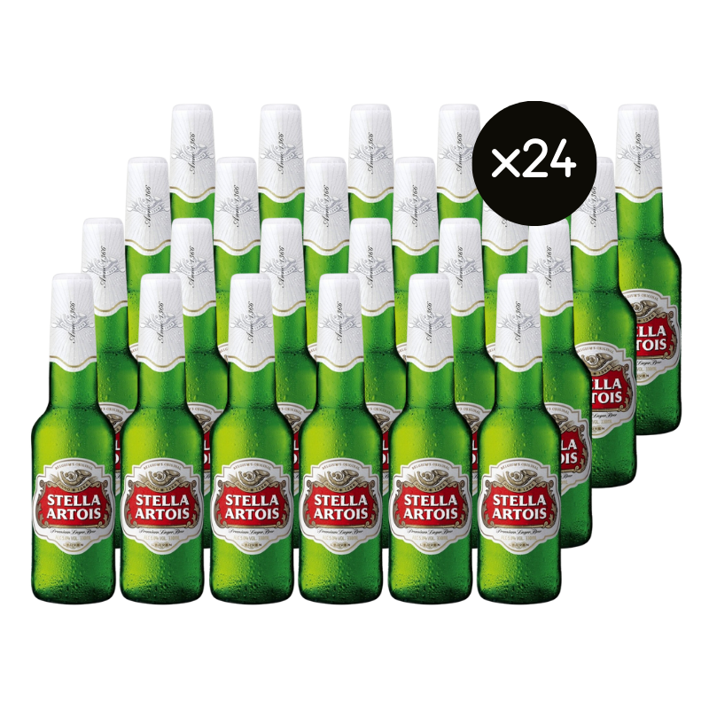 x24 Cerveza Stella Artois Botella 330cc